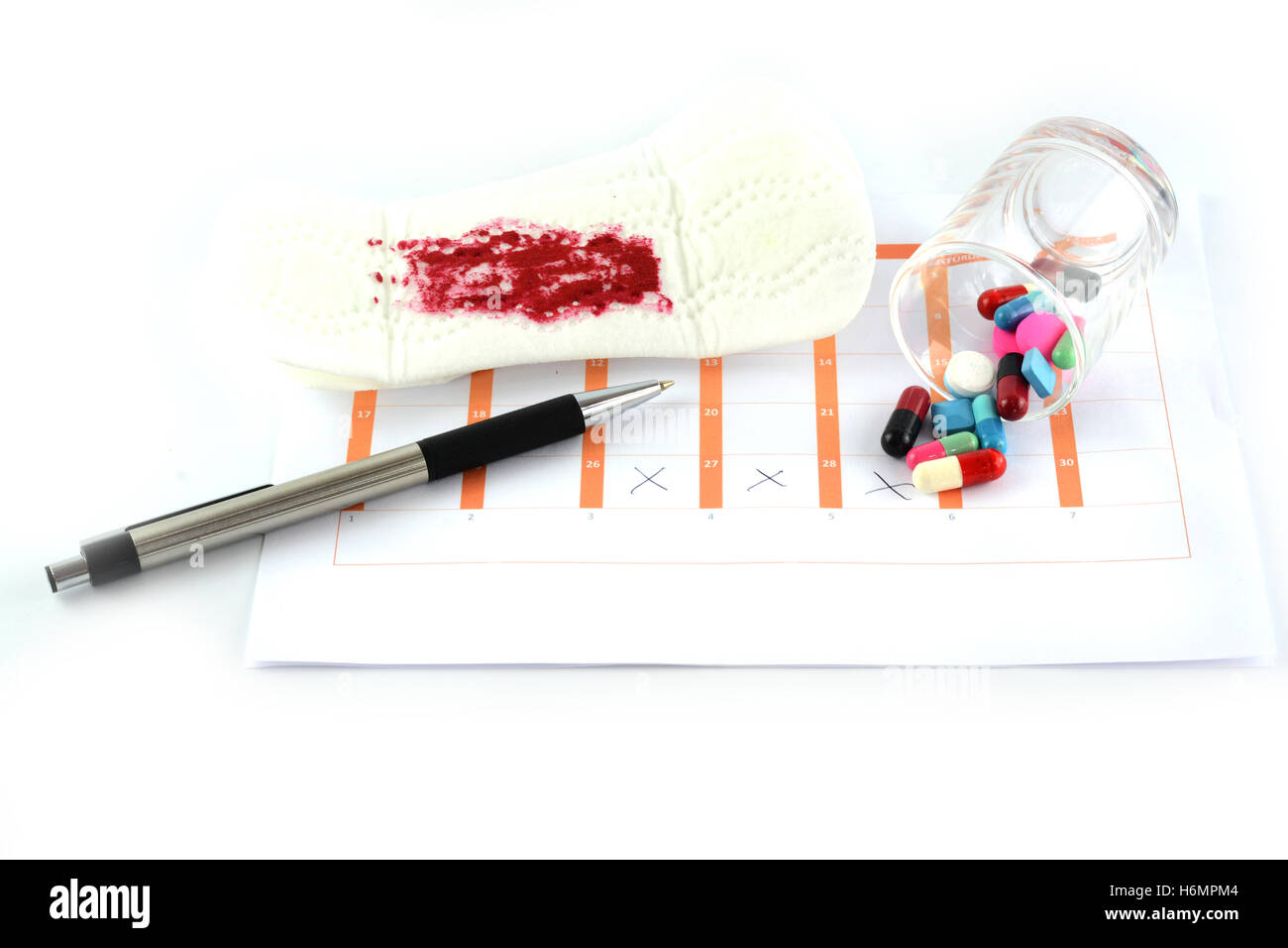 Monthly menstruation calendar menstrual Cut Out Stock Images & Pictures ...