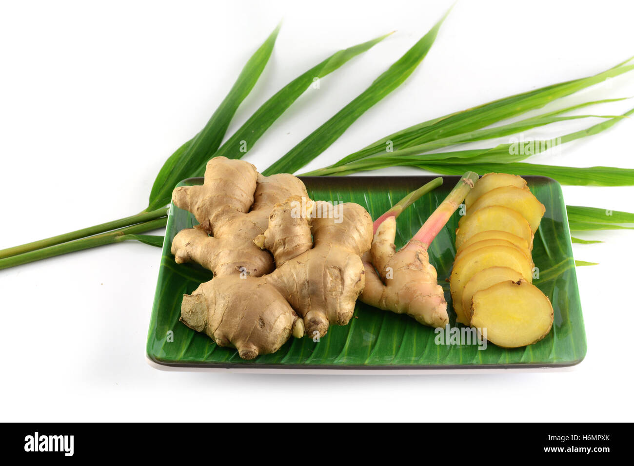 fresh ginger isolated Stock Photo - Alamy