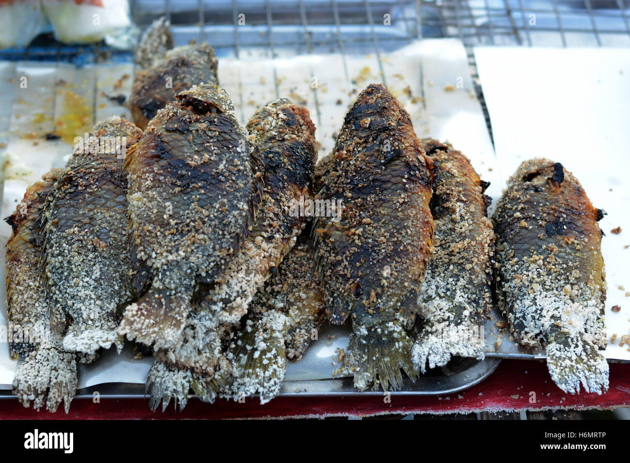Fish were burned Stock Photo - Alamy
