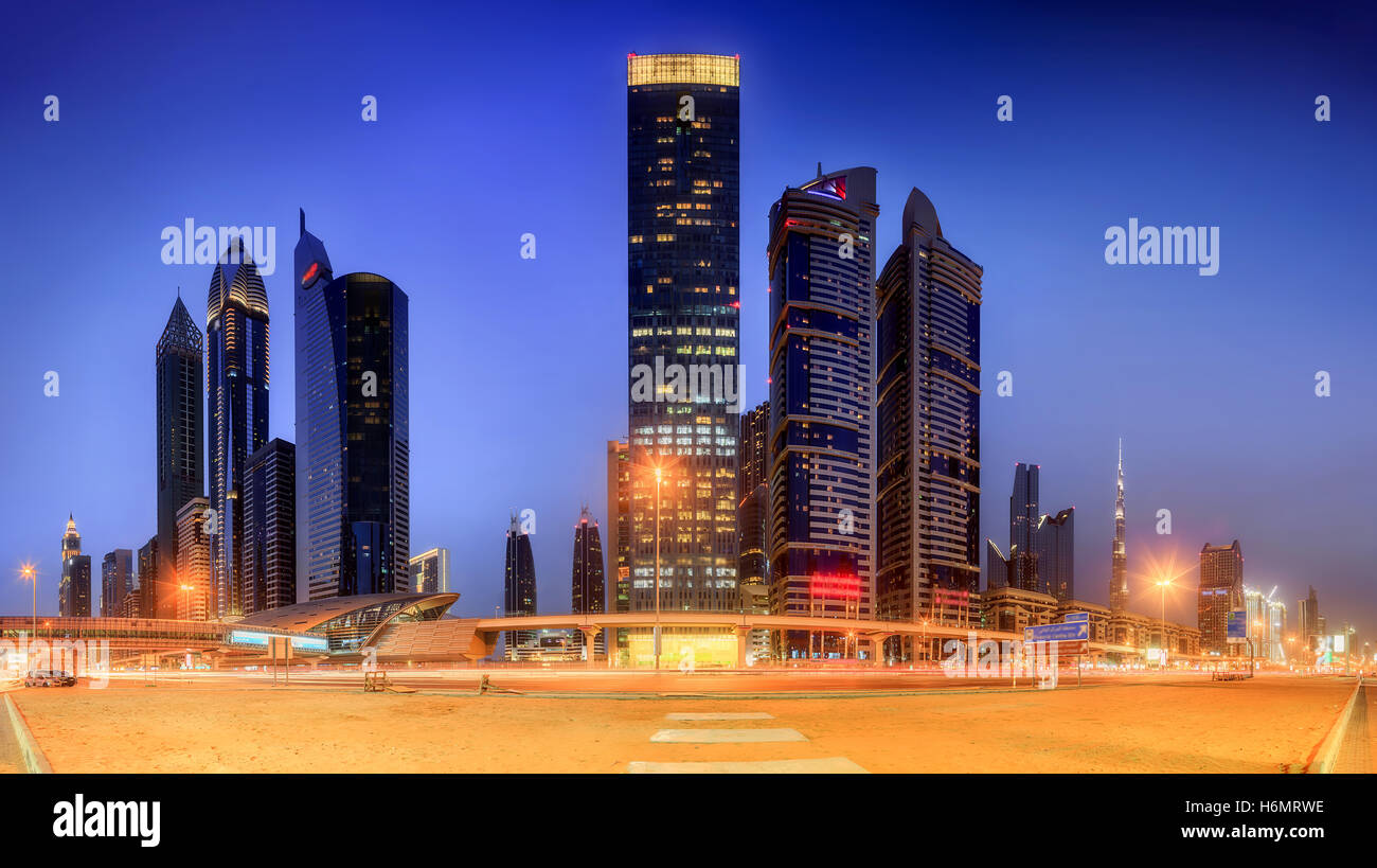 Panoramic view of Dubai, UAE Stock Photo - Alamy
