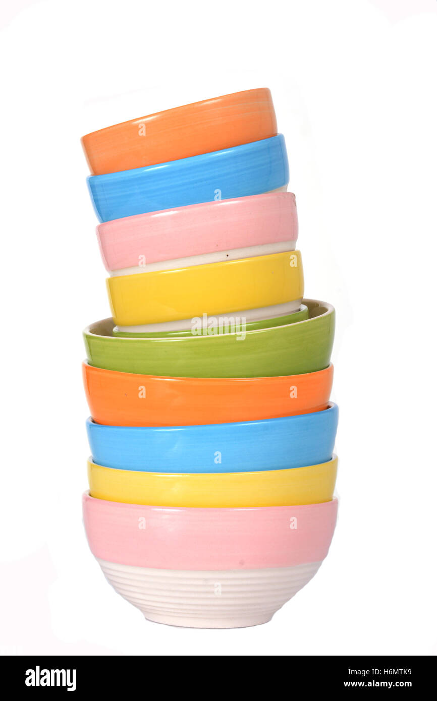 Colorful bowl isolated Stock Photo - Alamy