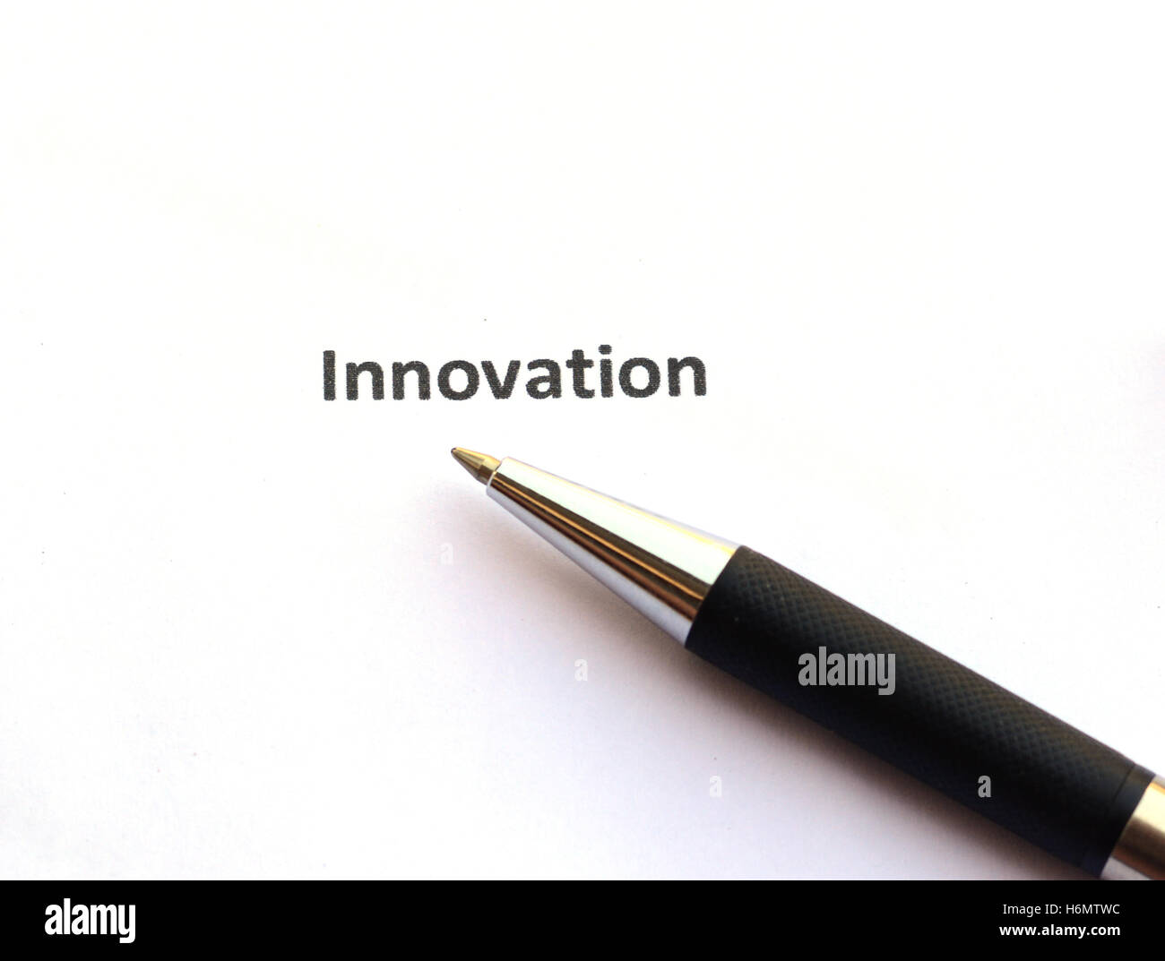 Innovation with pen Stock Photo - Alamy