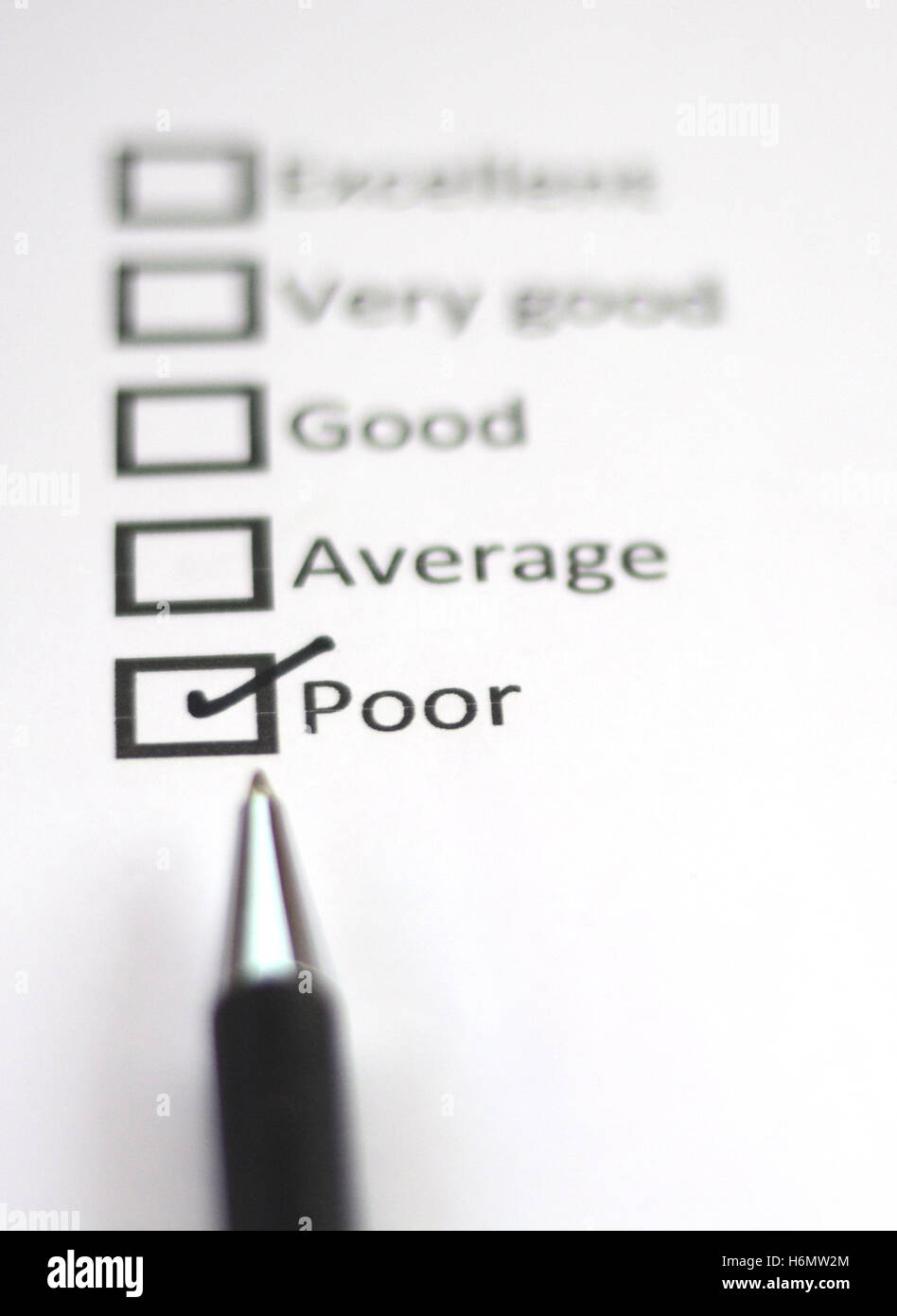 Tick placed in poor Stock Photo - Alamy