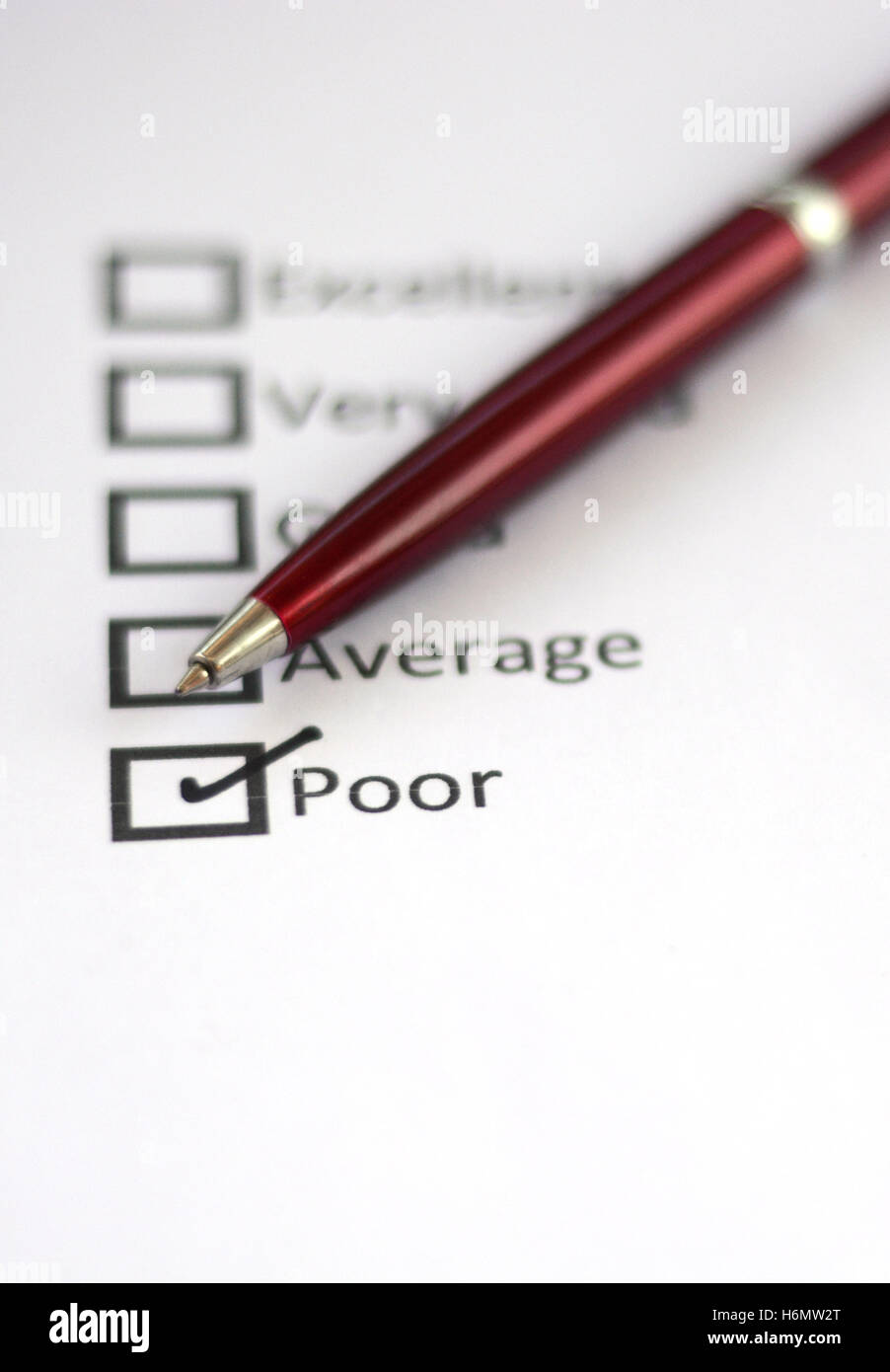 Tick placed in poor Stock Photo - Alamy