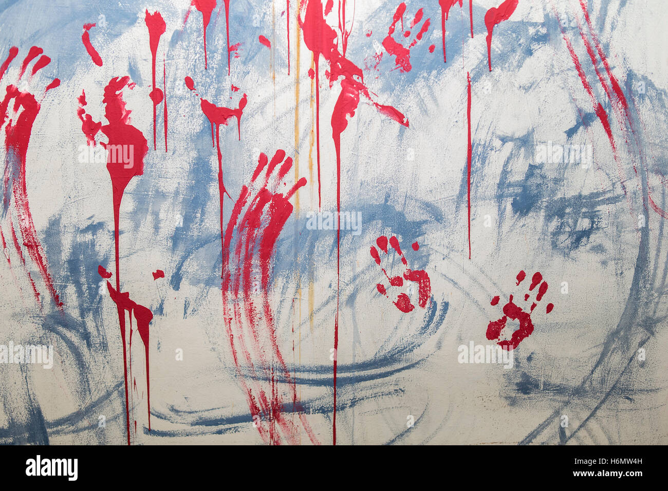 Hand sign wall hi-res stock photography and images - Alamy