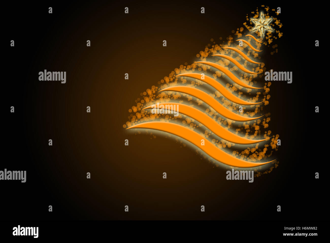 stylized Christmas tree Stock Photo - Alamy