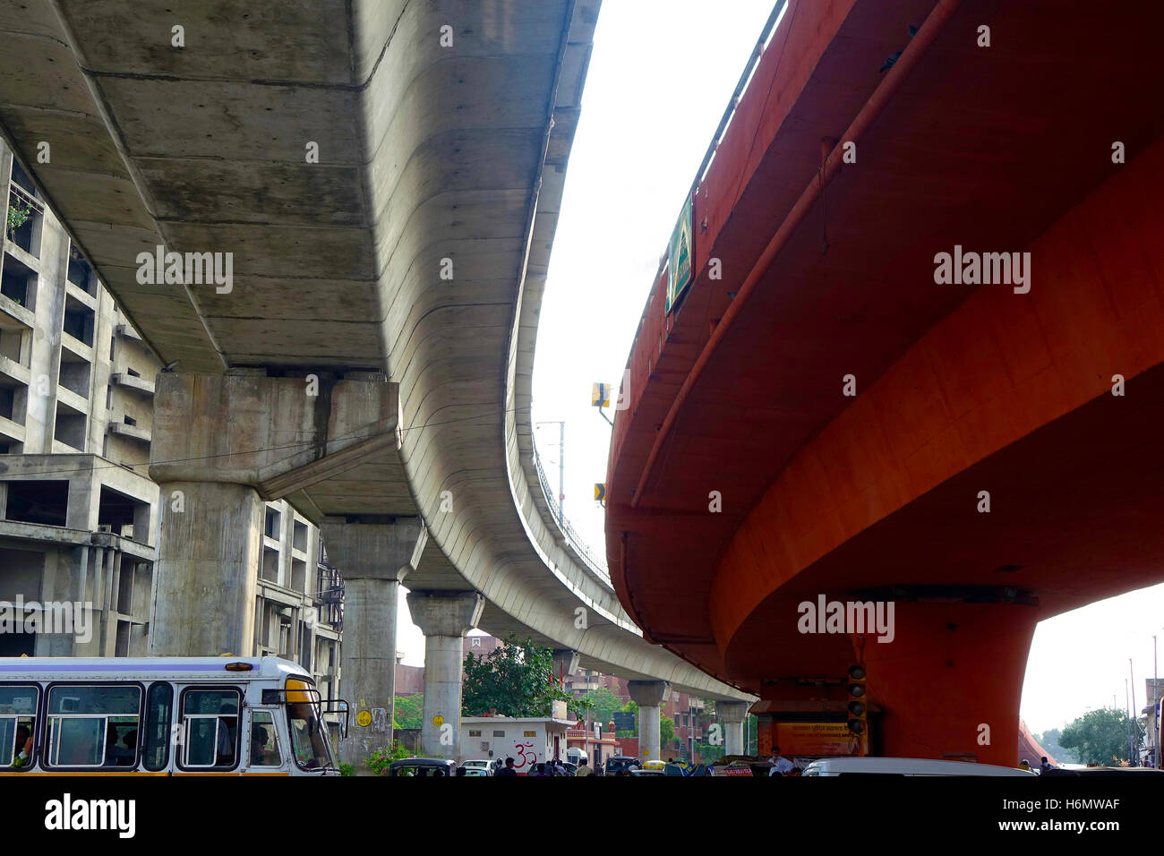 Fly over bridge road hi-res stock photography and images - Alamy