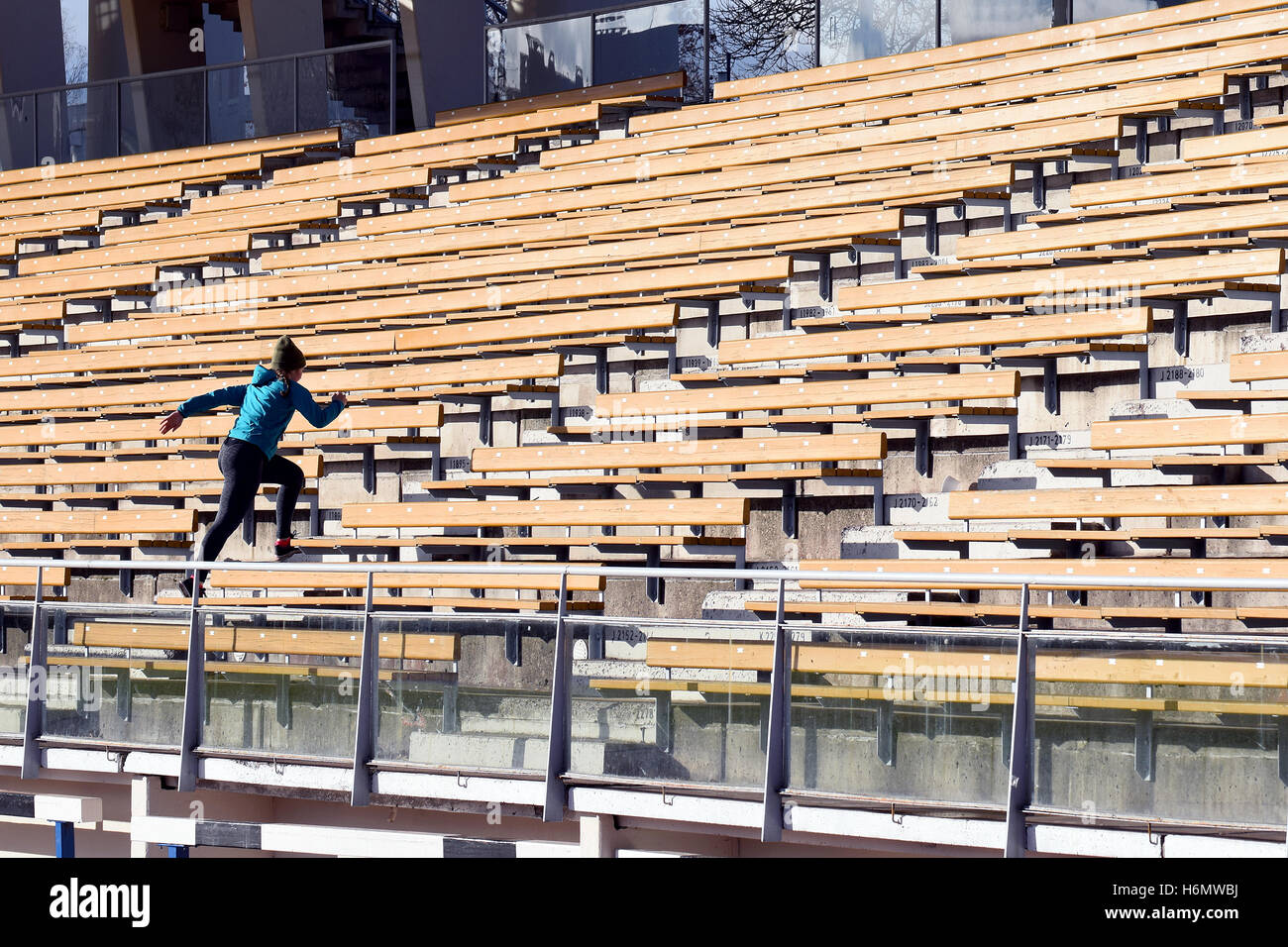 Stadium Stairs Run High Resolution Stock Photography and Images - Alamy
