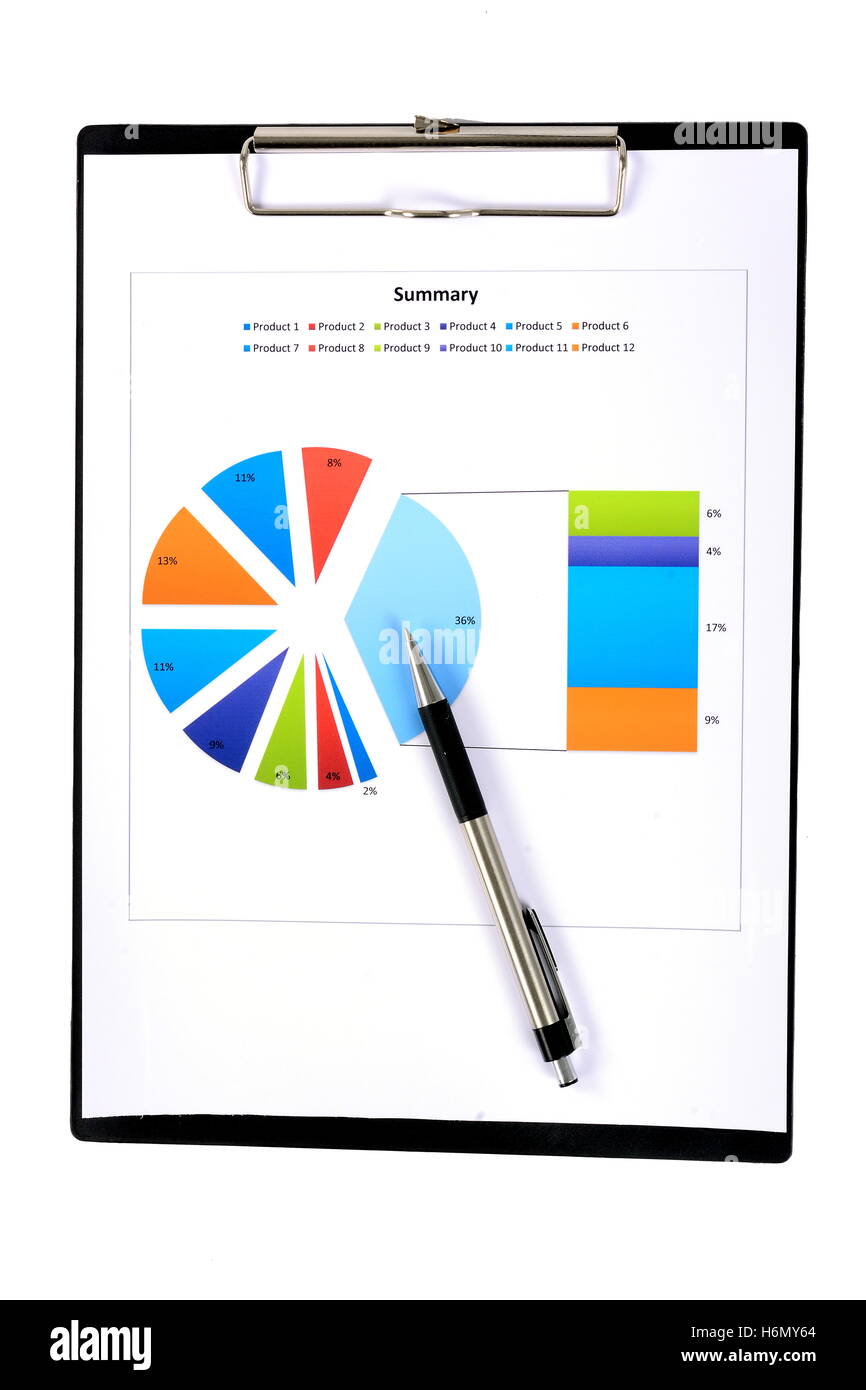 Graphs and Charts Report Stock Photo - Alamy