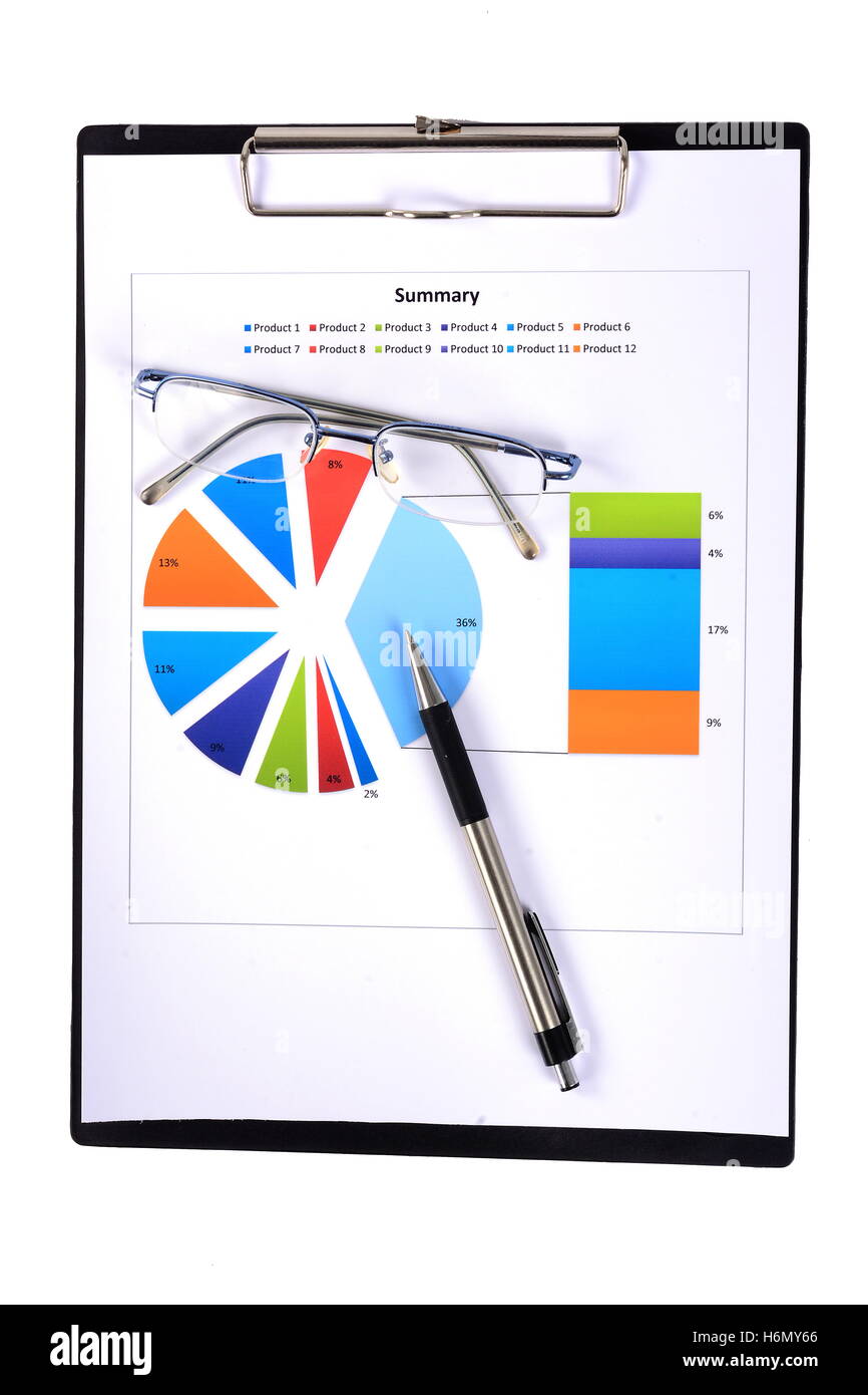 Graphs and Charts Report Stock Photo - Alamy