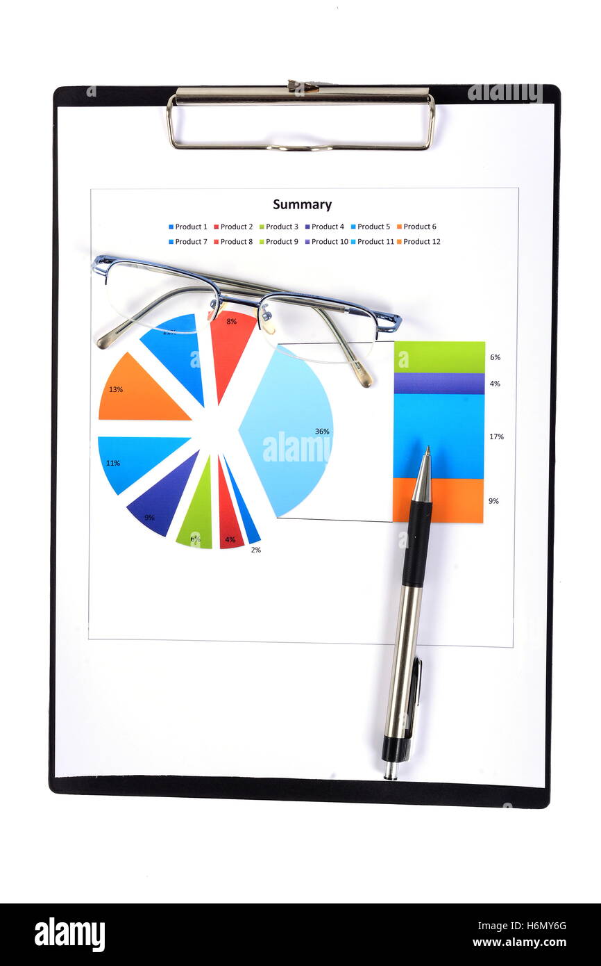 Graphs and Charts Report Stock Photo - Alamy