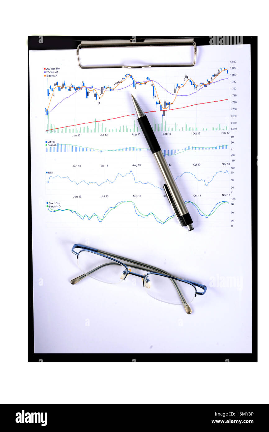 Stock exchange chart ticker Cut Out Stock Images & Pictures - Alamy