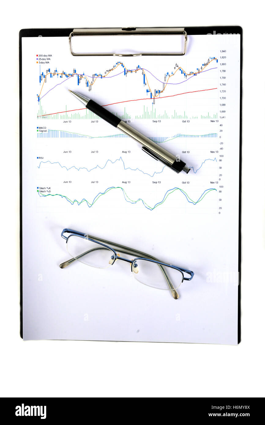 Stock market chart ticker Cut Out Stock Images & Pictures - Alamy