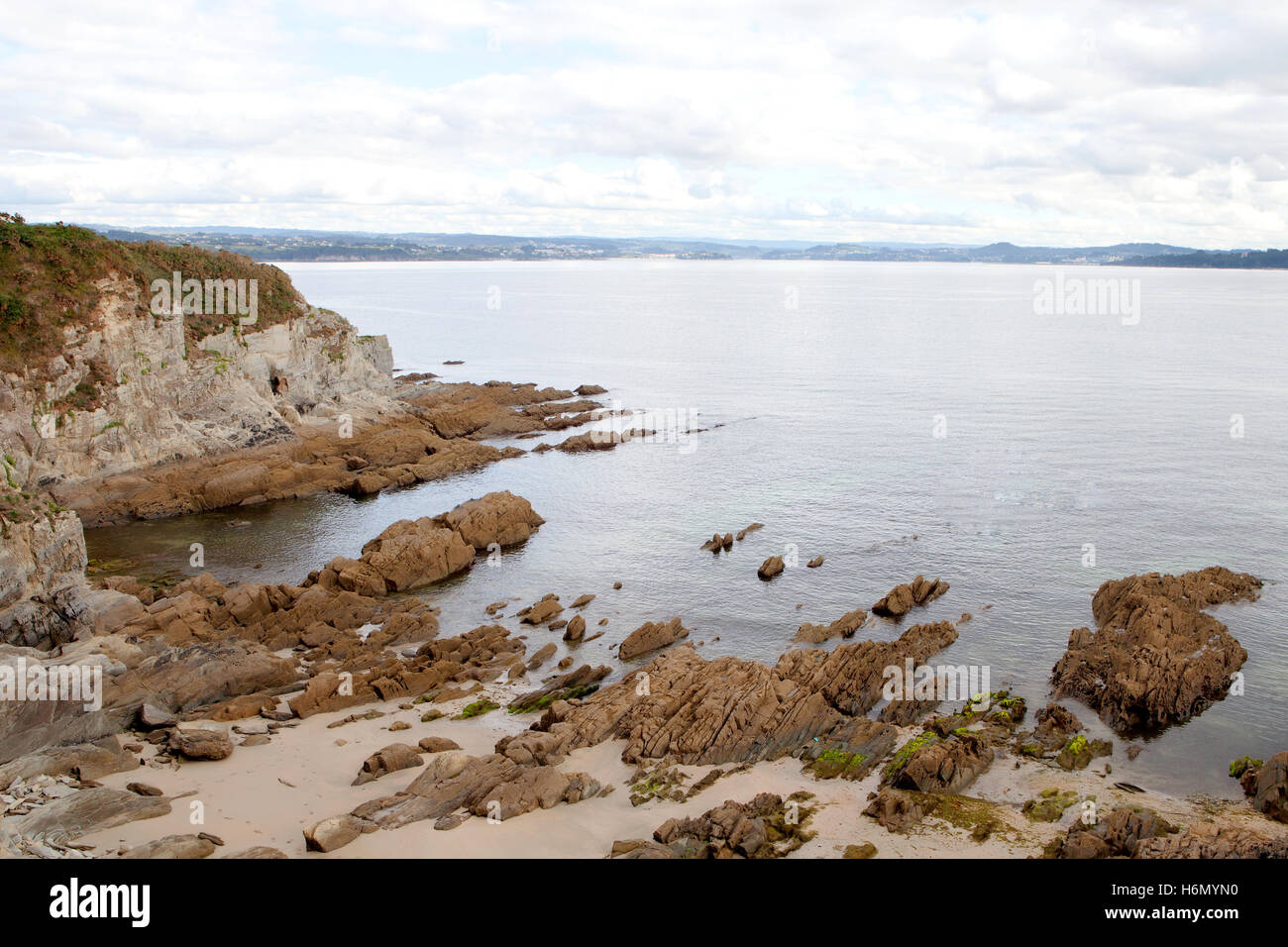 Nice cliff in the northern Spanish coast Stock Photo - Alamy