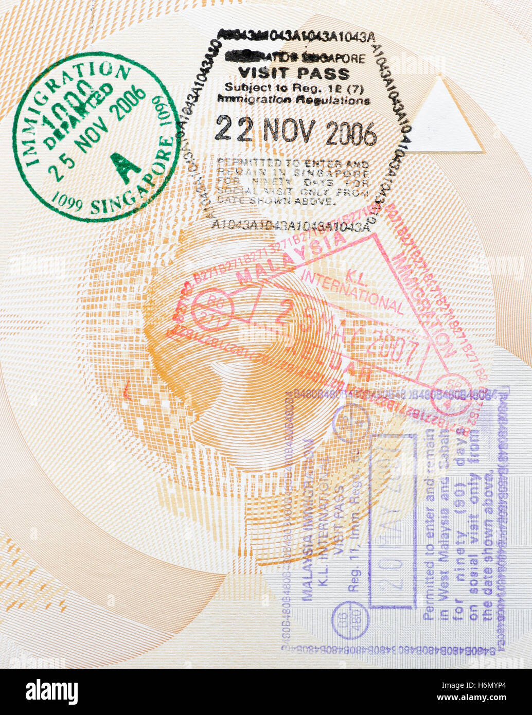 Australia passport stamp hi-res stock photography and images - Alamy