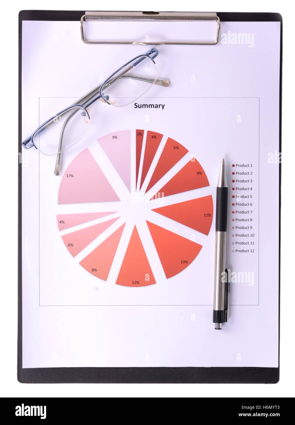 Business control charts Cut Out Stock Images & Pictures - Alamy