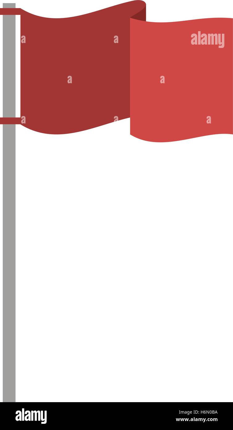 Silhouette red flag pole vector hi-res stock photography and images - Alamy