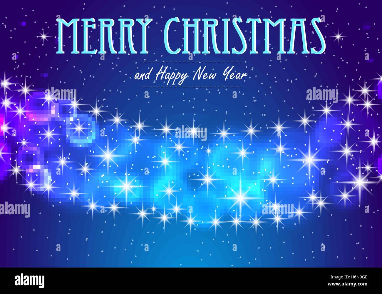 Elegant Christmas background with stars and place for text. Lens flare ...