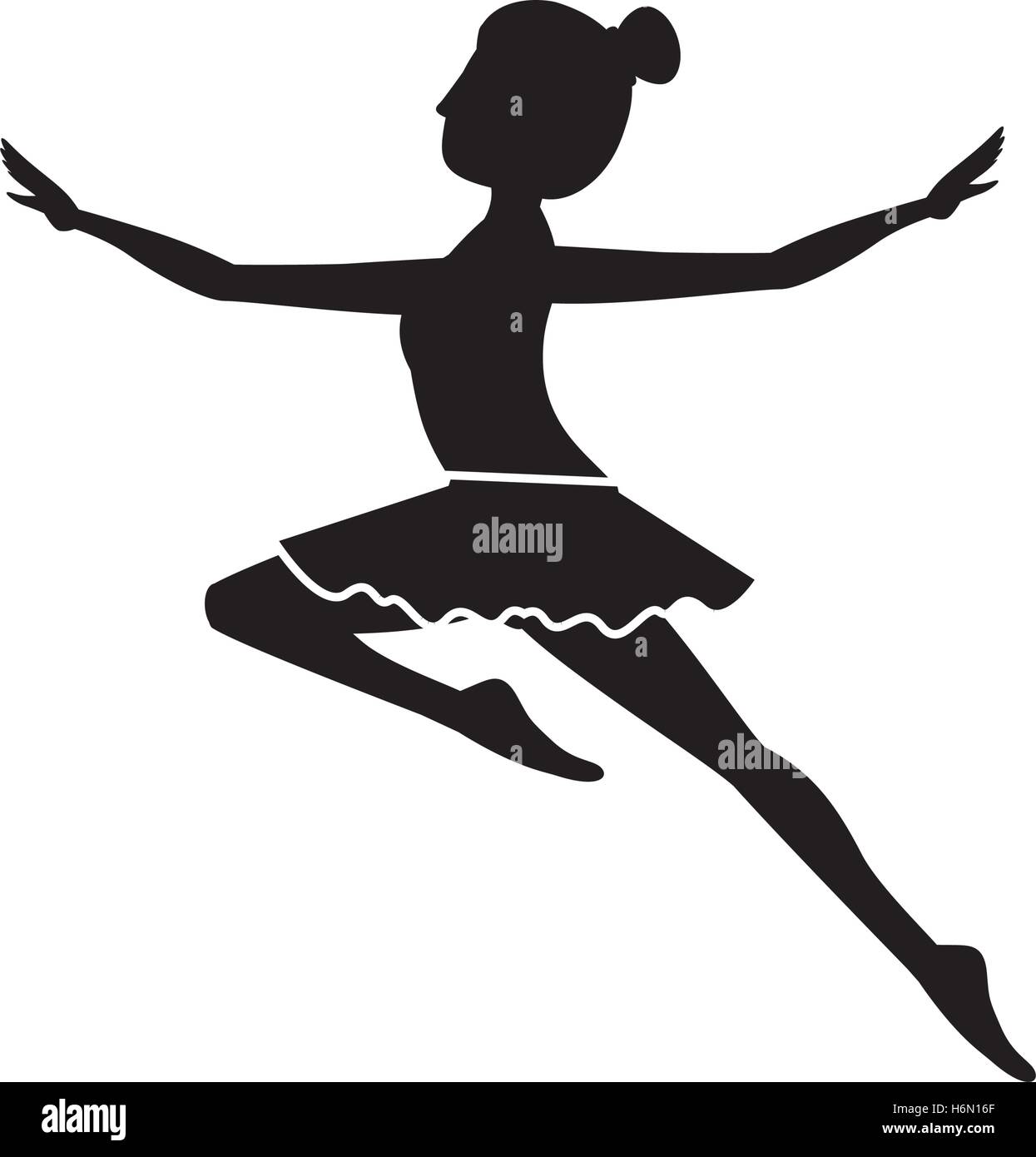 Dance Jump Silhouette