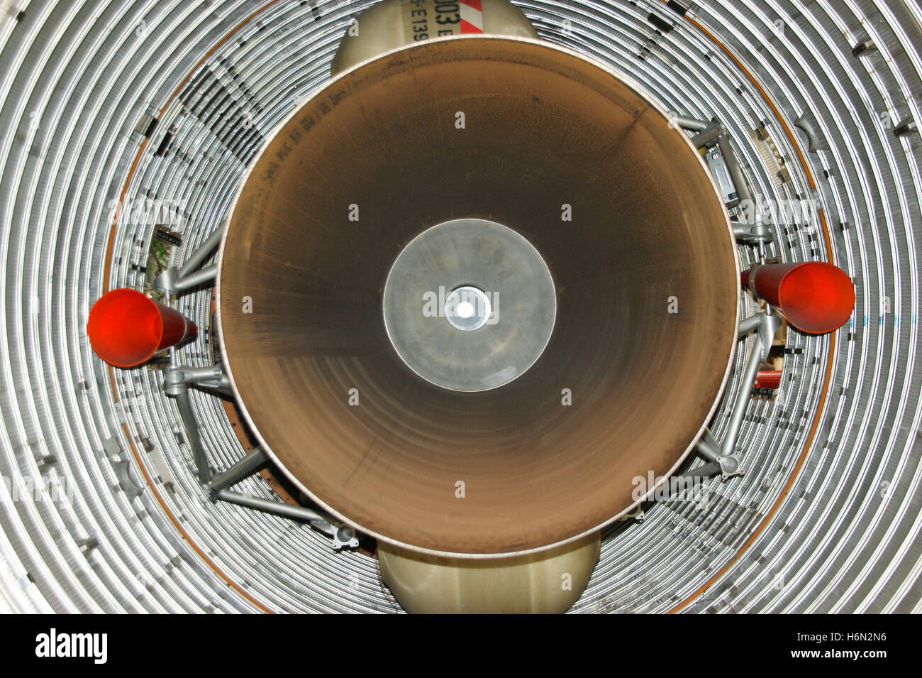 european rocket ii engine 3rd stage Stock Photo - Alamy