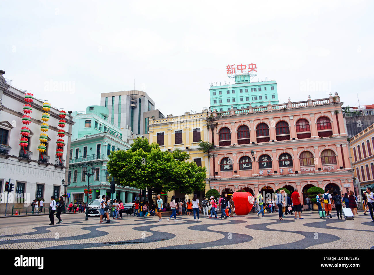 Senado square Macau China Stock Photo - Alamy