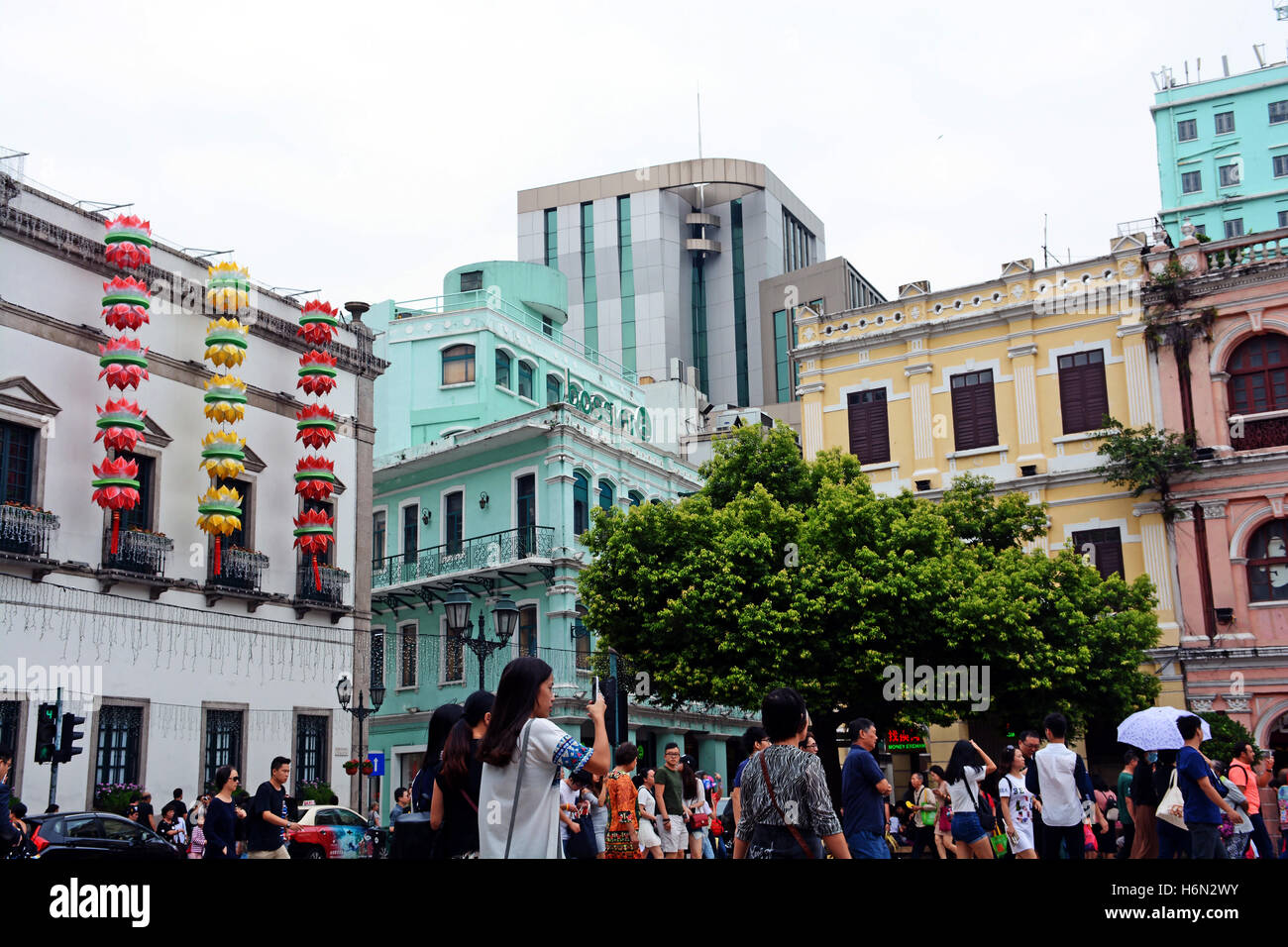 Asia china macau square square hi-res stock photography and images - Alamy