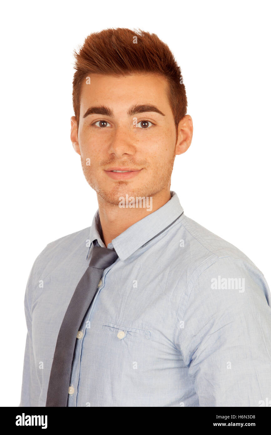 Young businessman isolated on a white background Stock Photo - Alamy