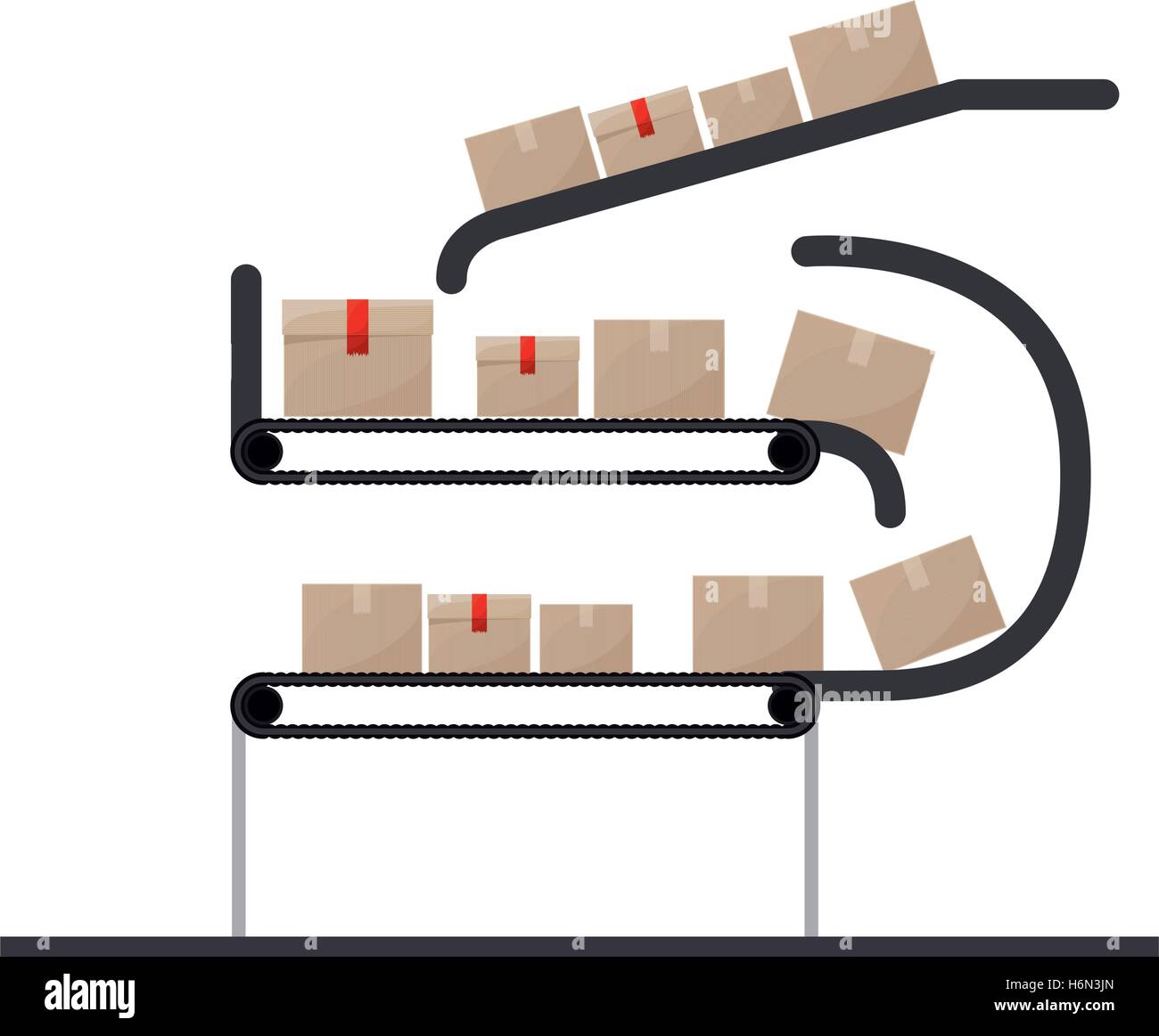Conveyor Stock Vector Images - Alamy