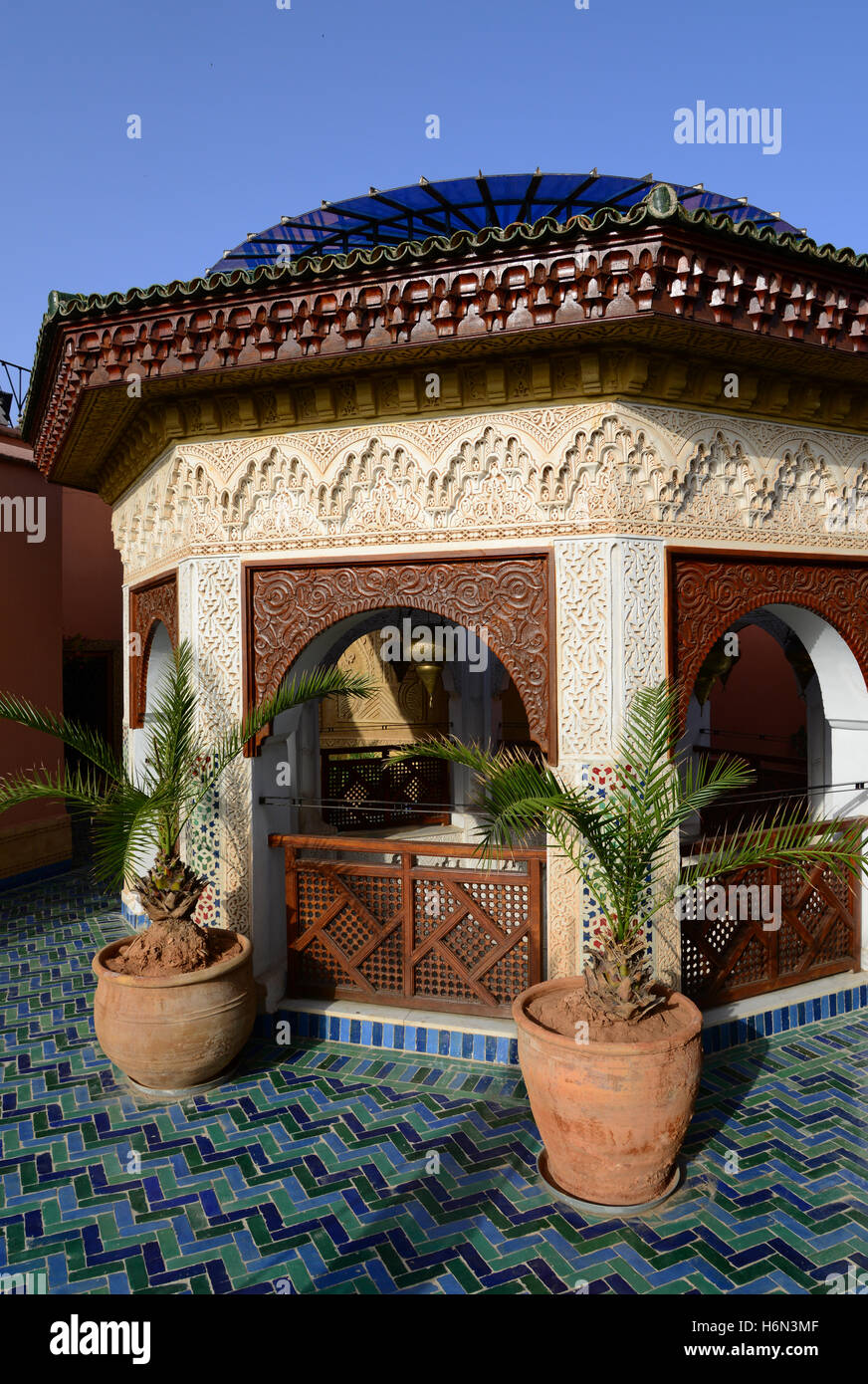 North Africa, Morocco, Marrakech, Riad Palais Sebban Stock Photo - Alamy