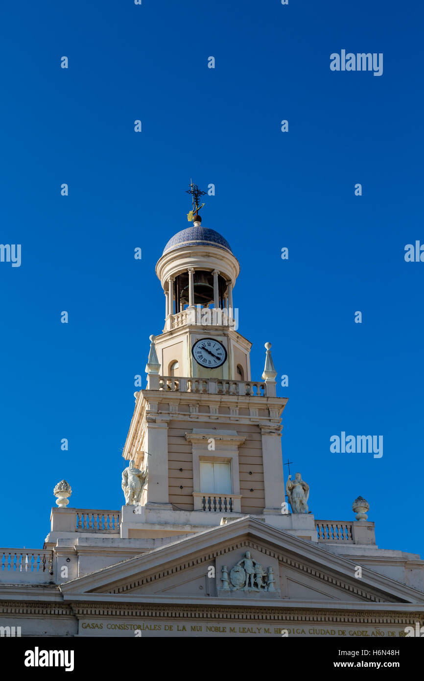 Clock Tower in Seville Spain Stock Photo - Alamy
