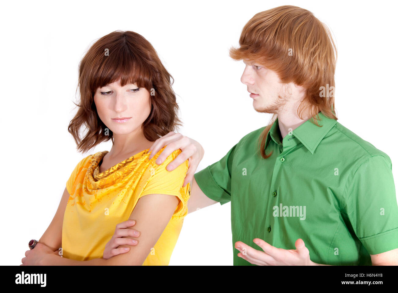 Conflict jealousy couple pair hi-res stock photography and images - Alamy