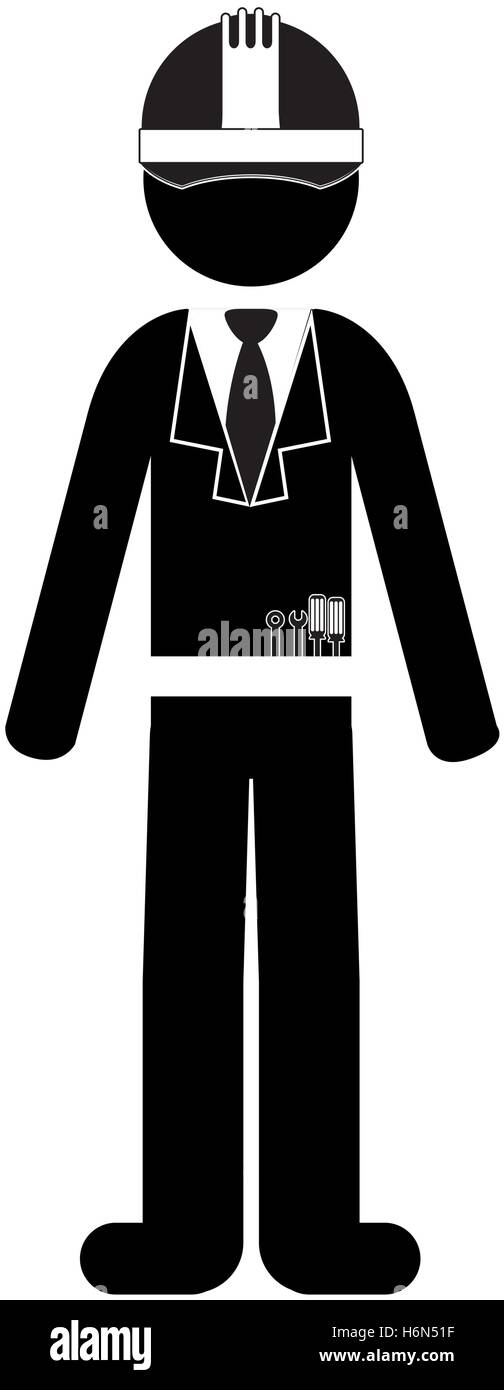 Engineer formal suit helmet vector hi-res stock photography and images ...