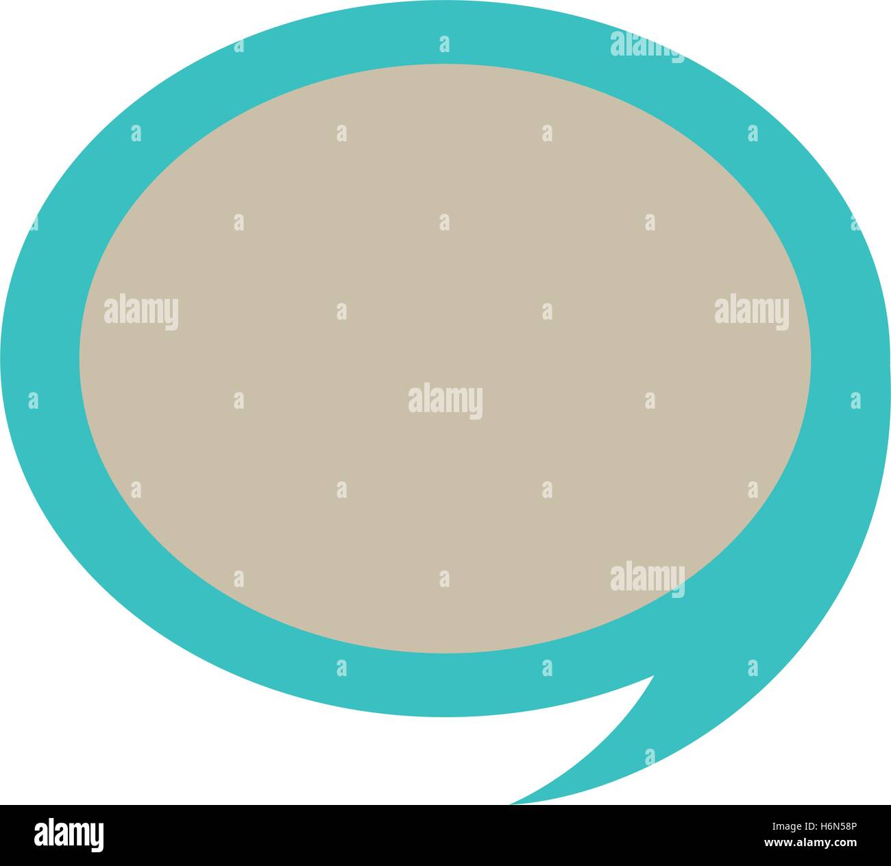 blue silhouette dialog with gray inside vector illustration Stock ...