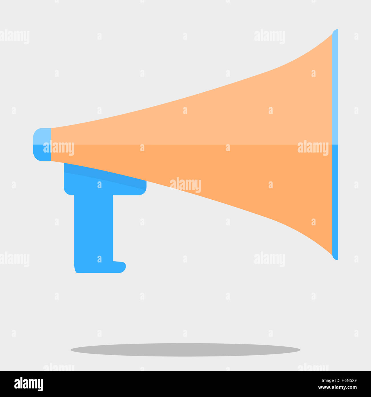 Megafone isolated vector. Megaphone icon, speaker for announcement ...