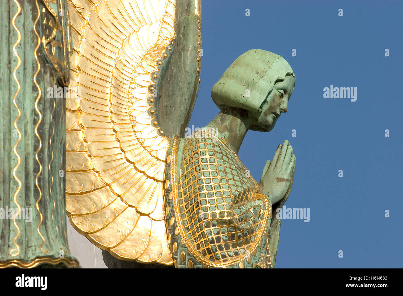 Angel with head in hands hi-res stock photography and images - Alamy