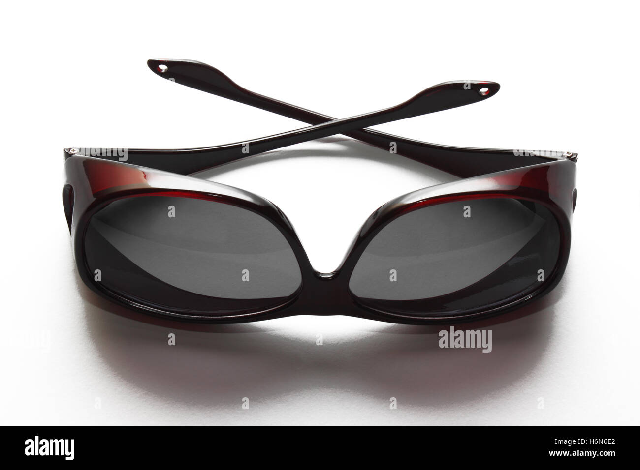 Wear Over Sunglasses for Post Eye Surgery Lying on White Background ...