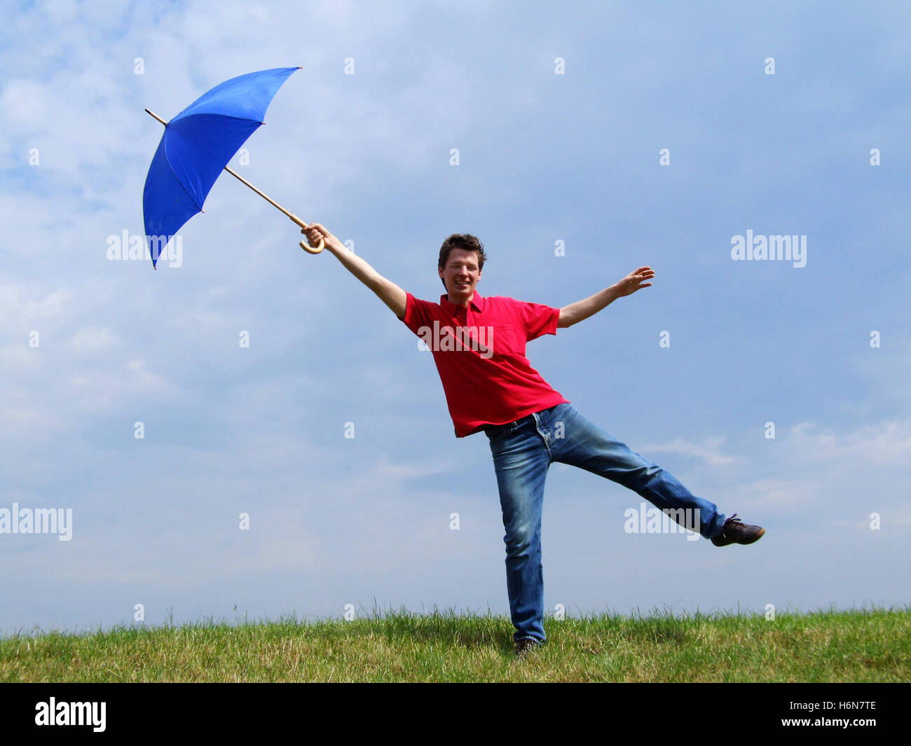 Flying young men hi-res stock photography and images - Alamy
