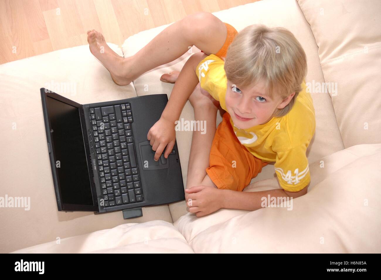 child on pc Stock Photo - Alamy