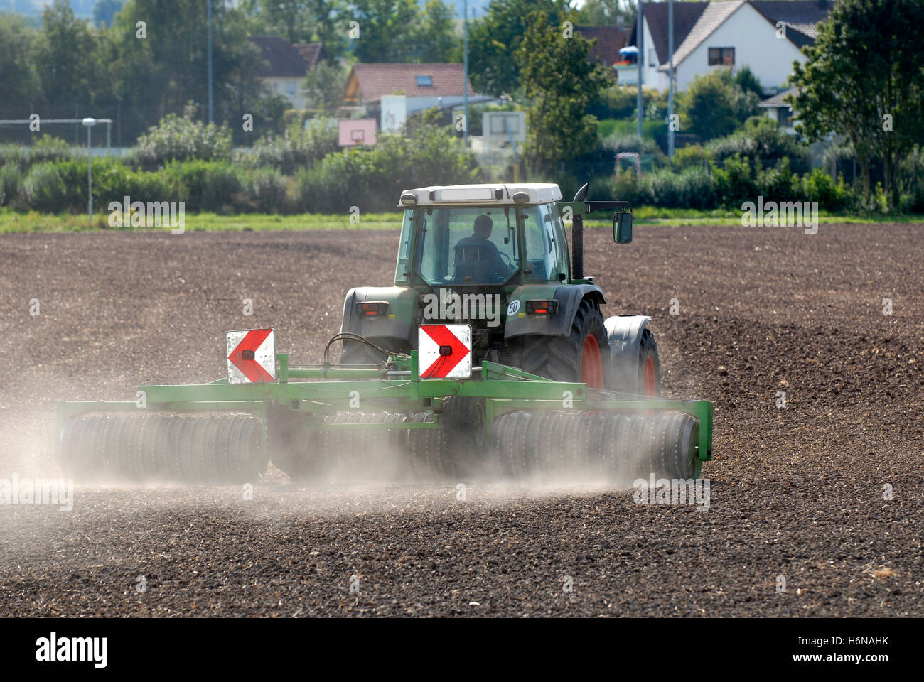 farmer at harrow Stock Photo - Alamy