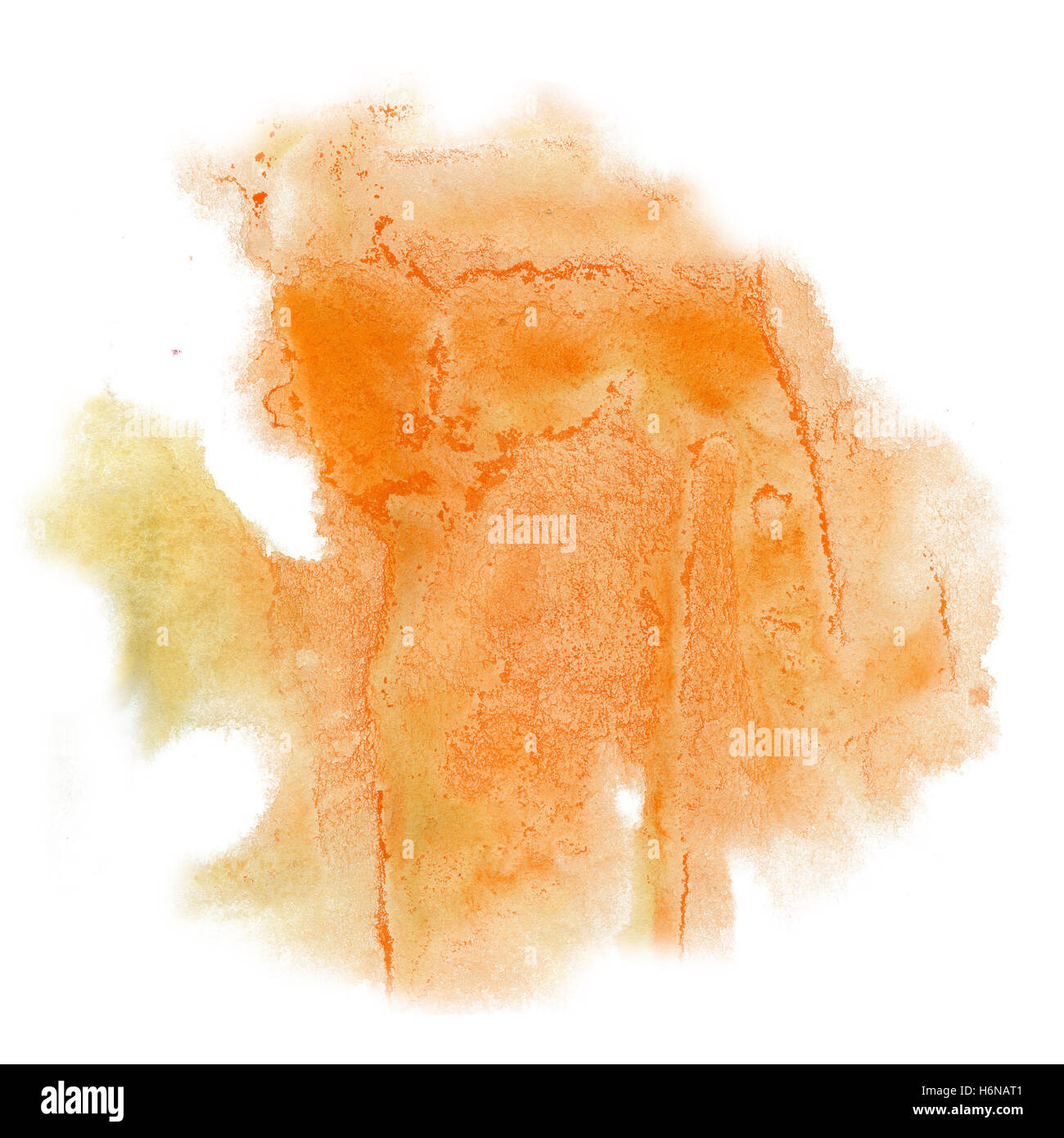 Orange Watercolor Splatter