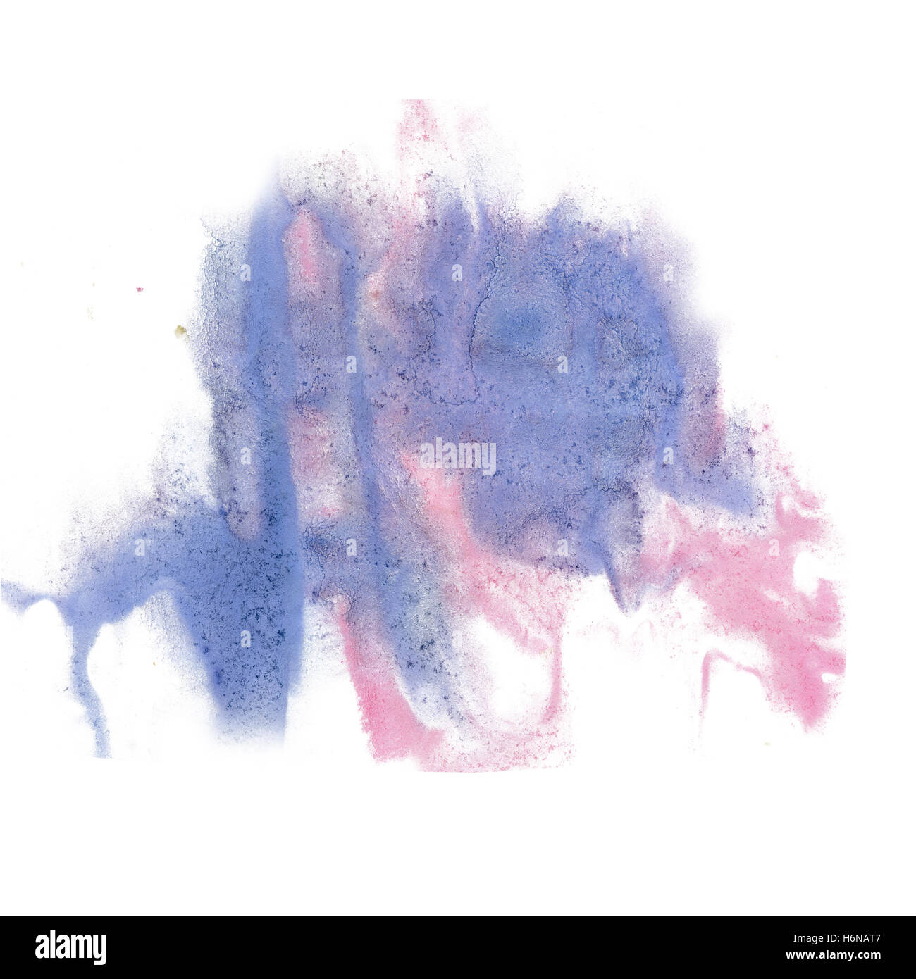 paint splash color ink blue pink watercolor isolated stroke splatter ...