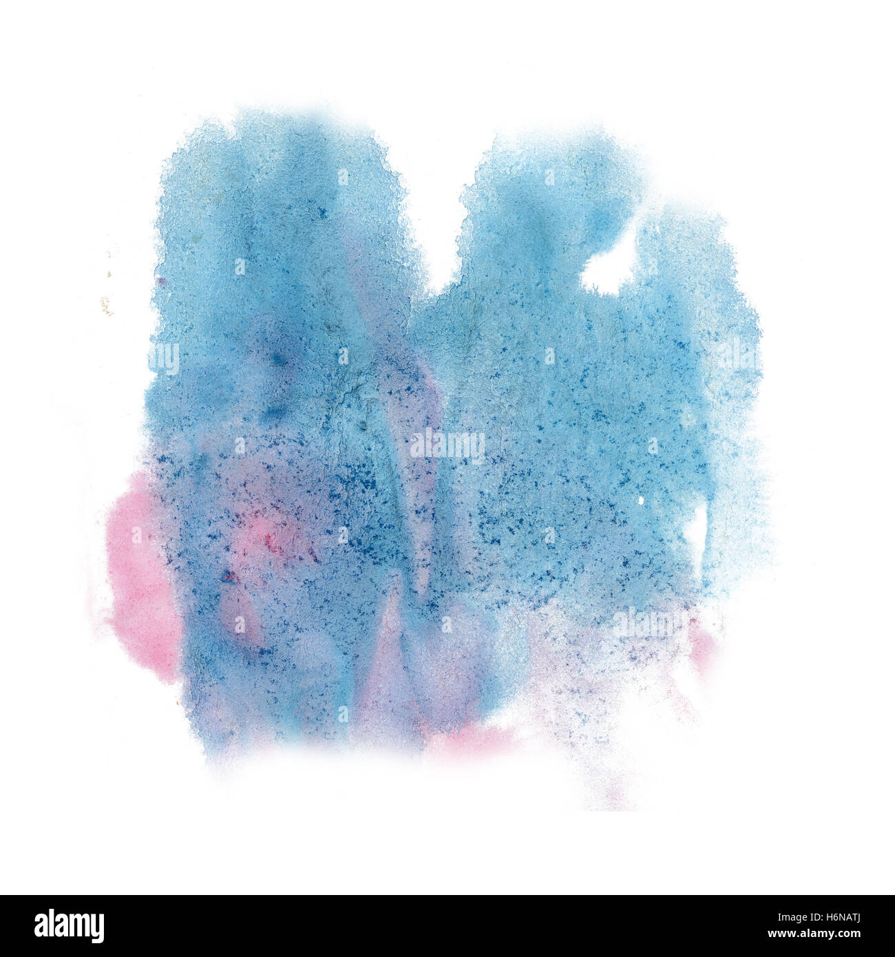 paint splash color ink blue pink watercolor isolated stroke splatter ...