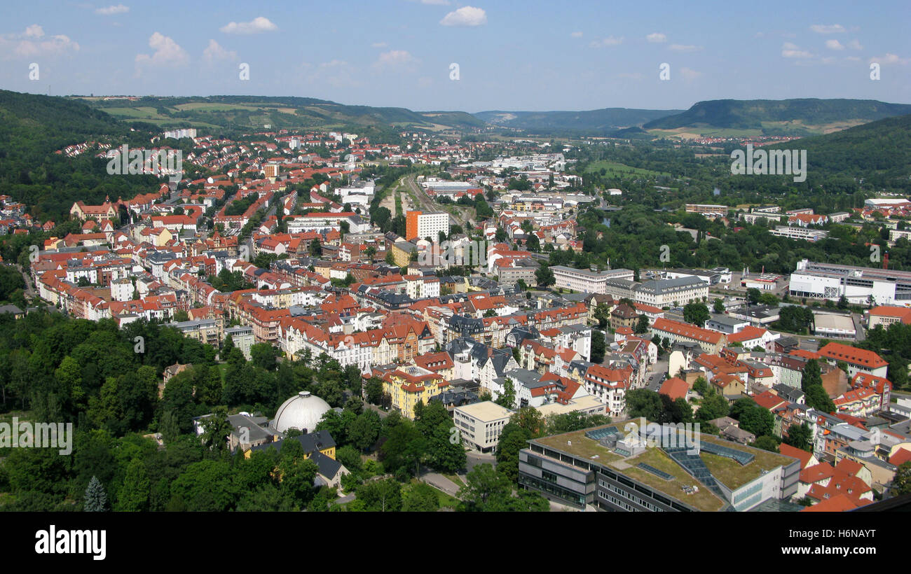 view over jena Stock Photo - Alamy