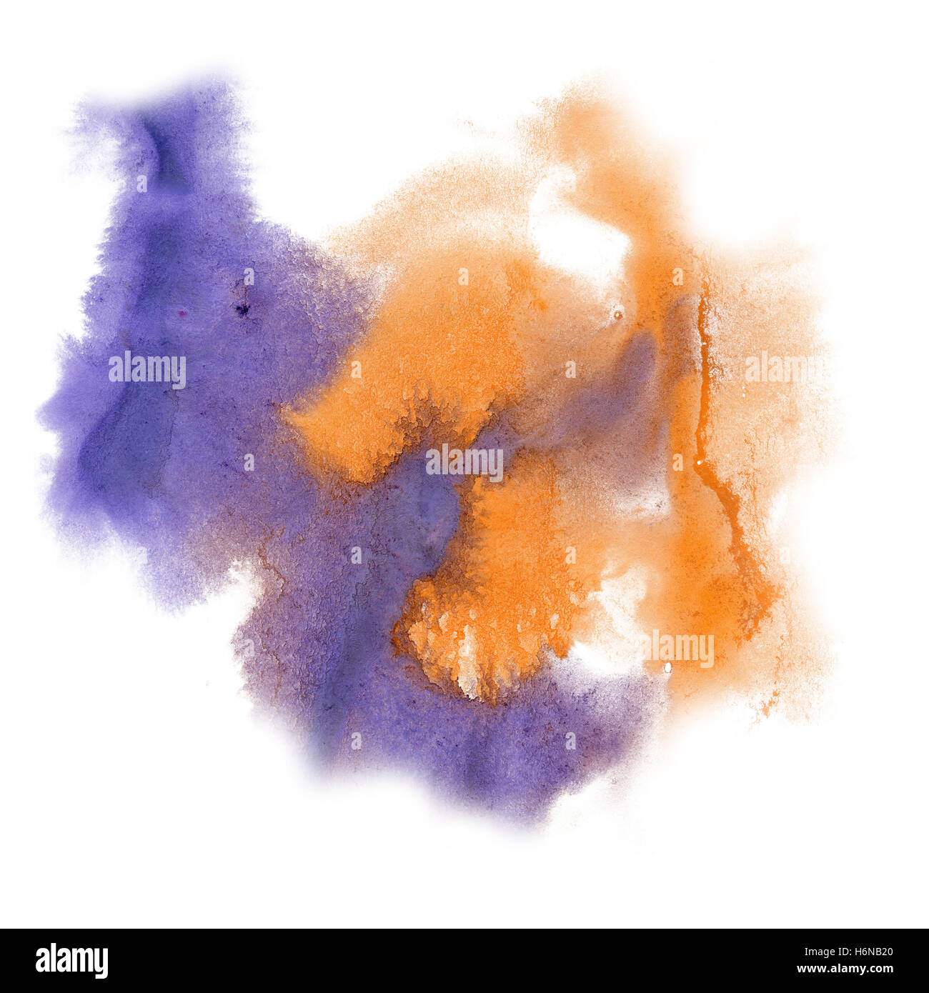 Orange Watercolor Splatter