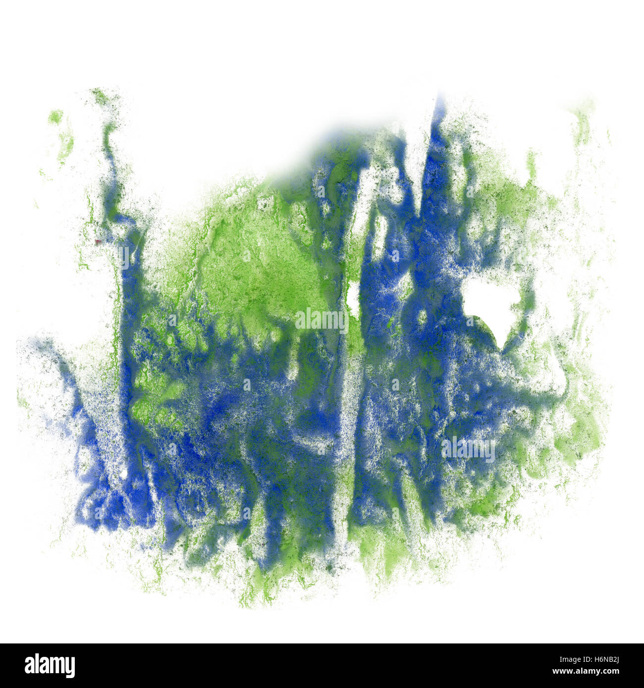paint splash color ink watercolor isolate stroke blue green splatter ...