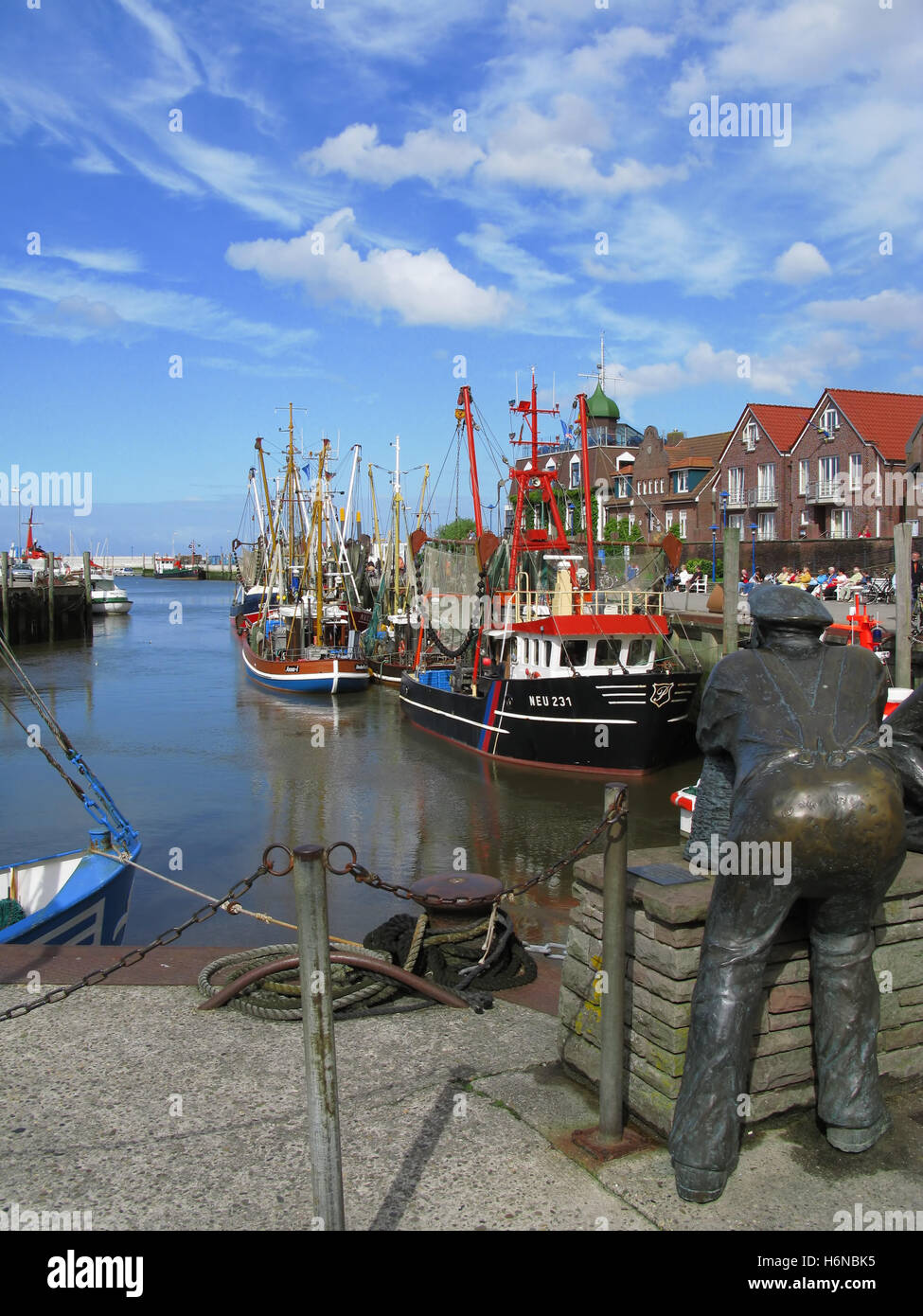 harbor on the german north sea coast Stock Photo - Alamy