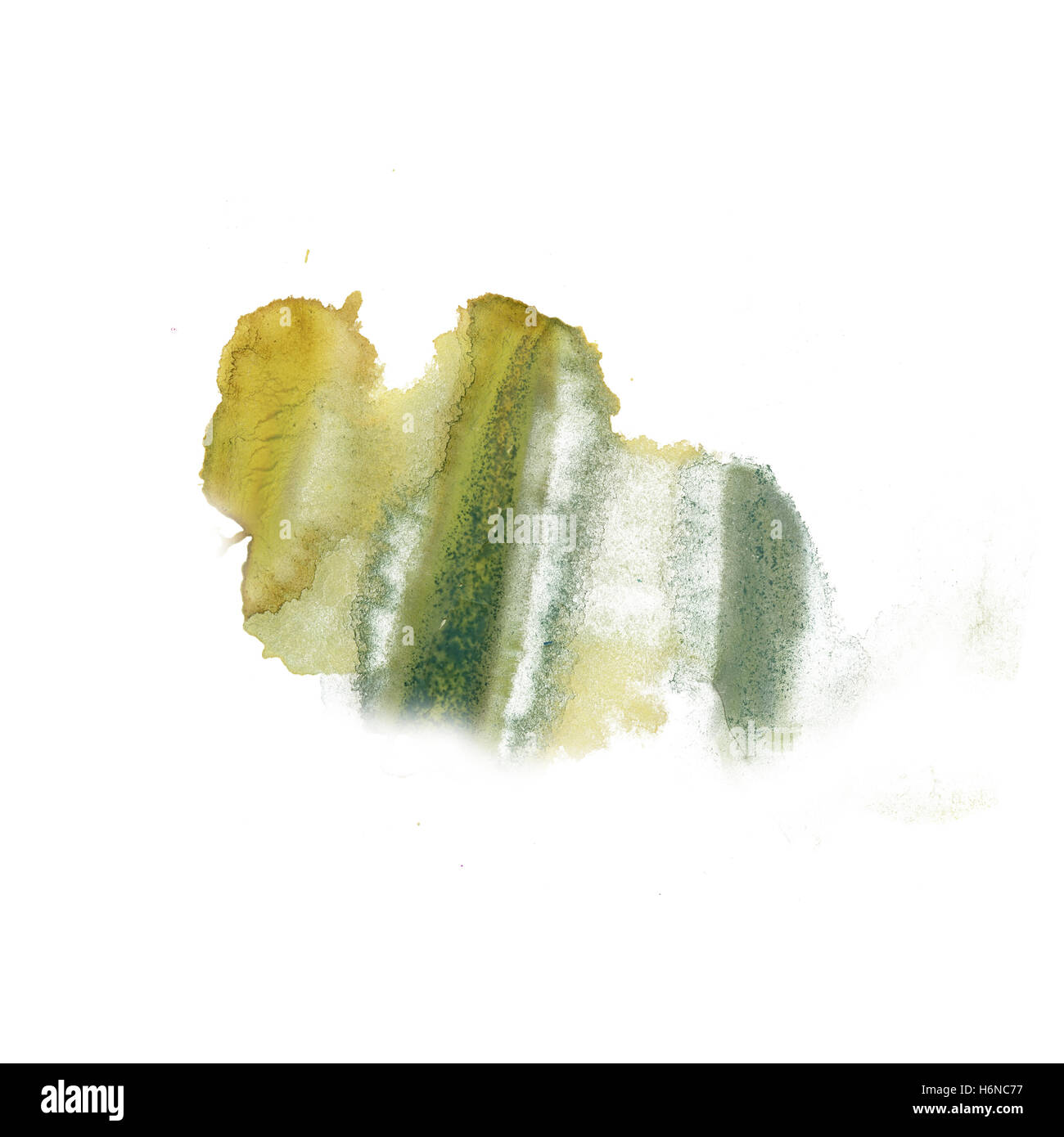 ink splatter watercolour green yellow dye liquid watercolor macro spot ...