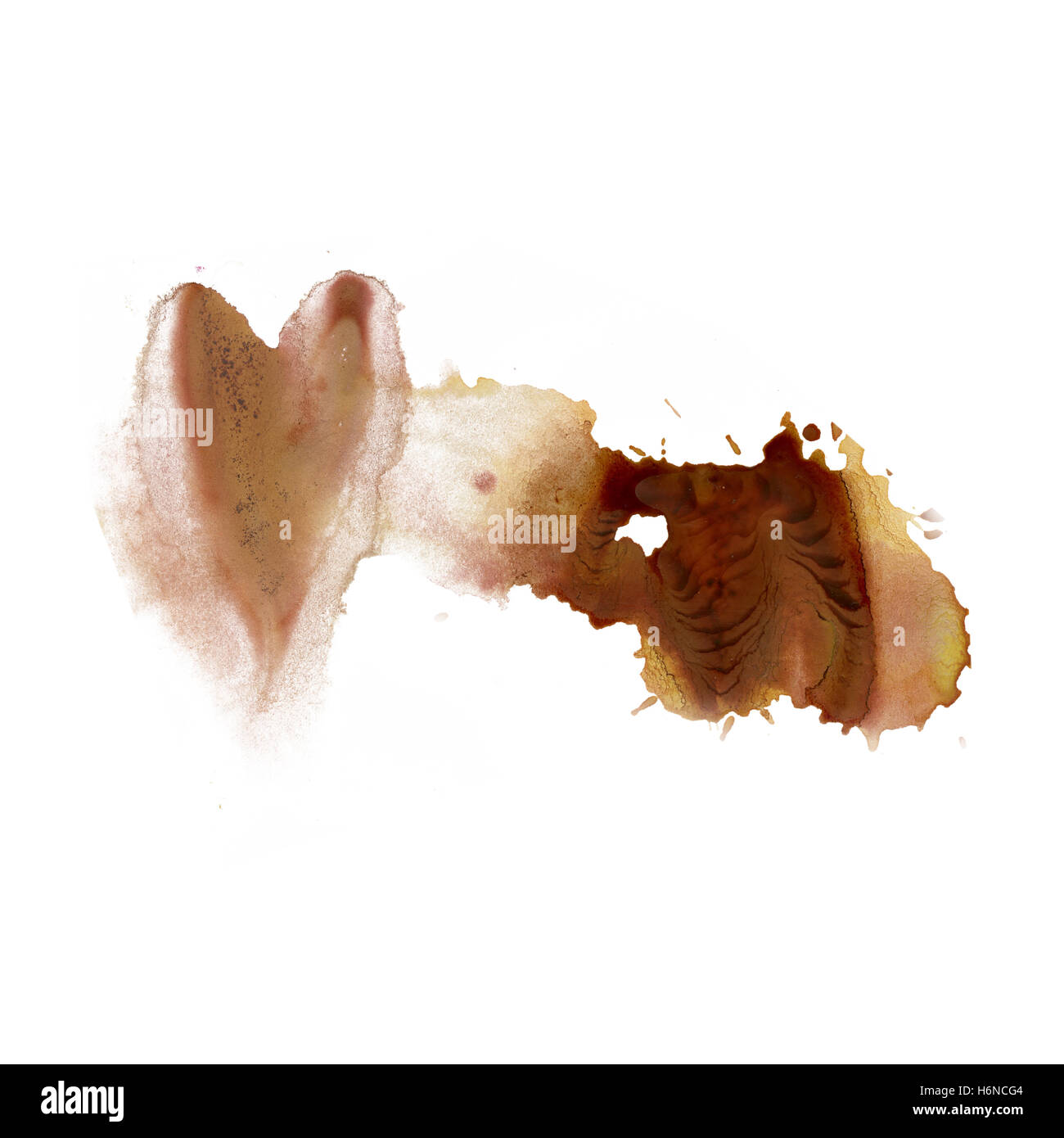 splatter ink watercolour brown dye liquid watercolor macro spot blotch ...