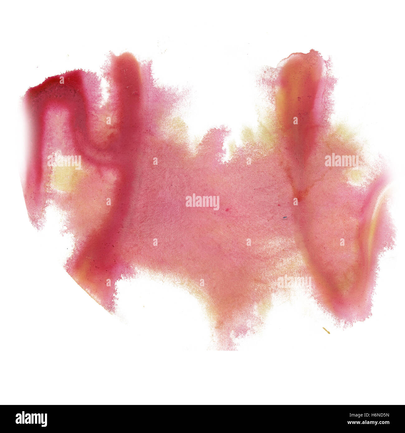 watercolor strokes paint stroke texture red yellow color with space for ...