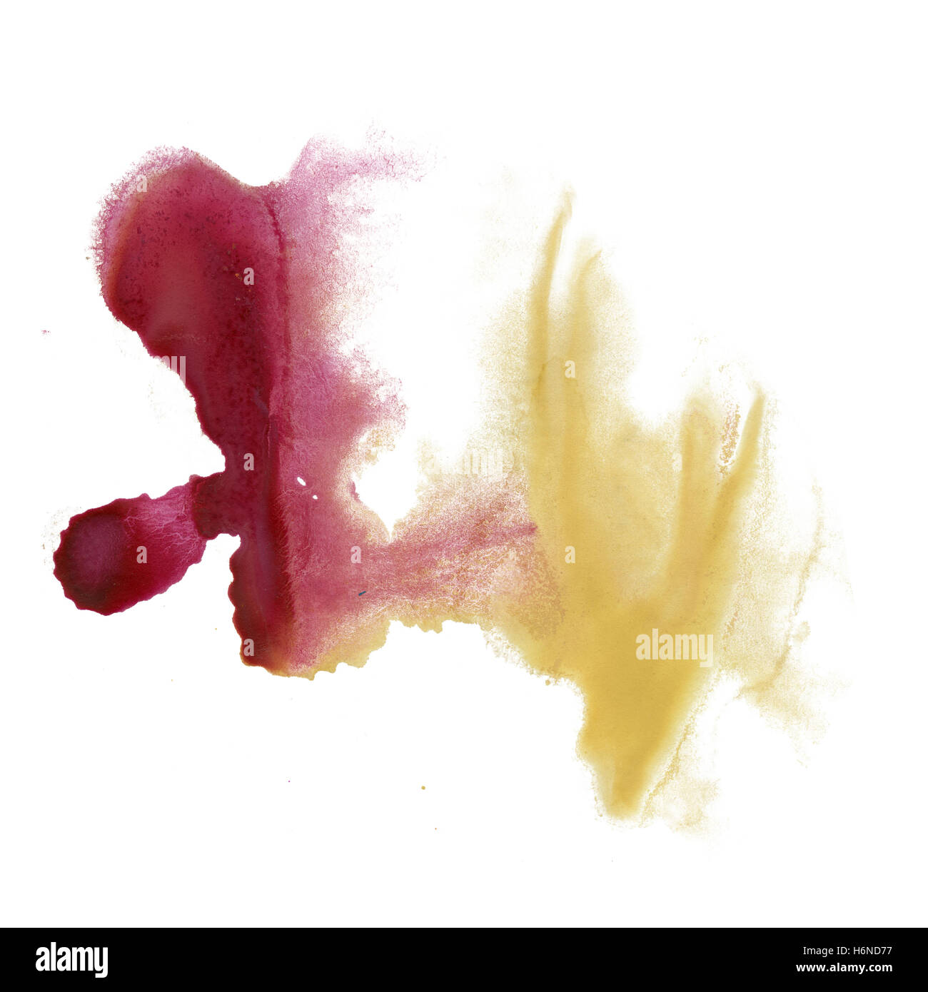 watercolor strokes paint stroke texture yellow red color with space for ...